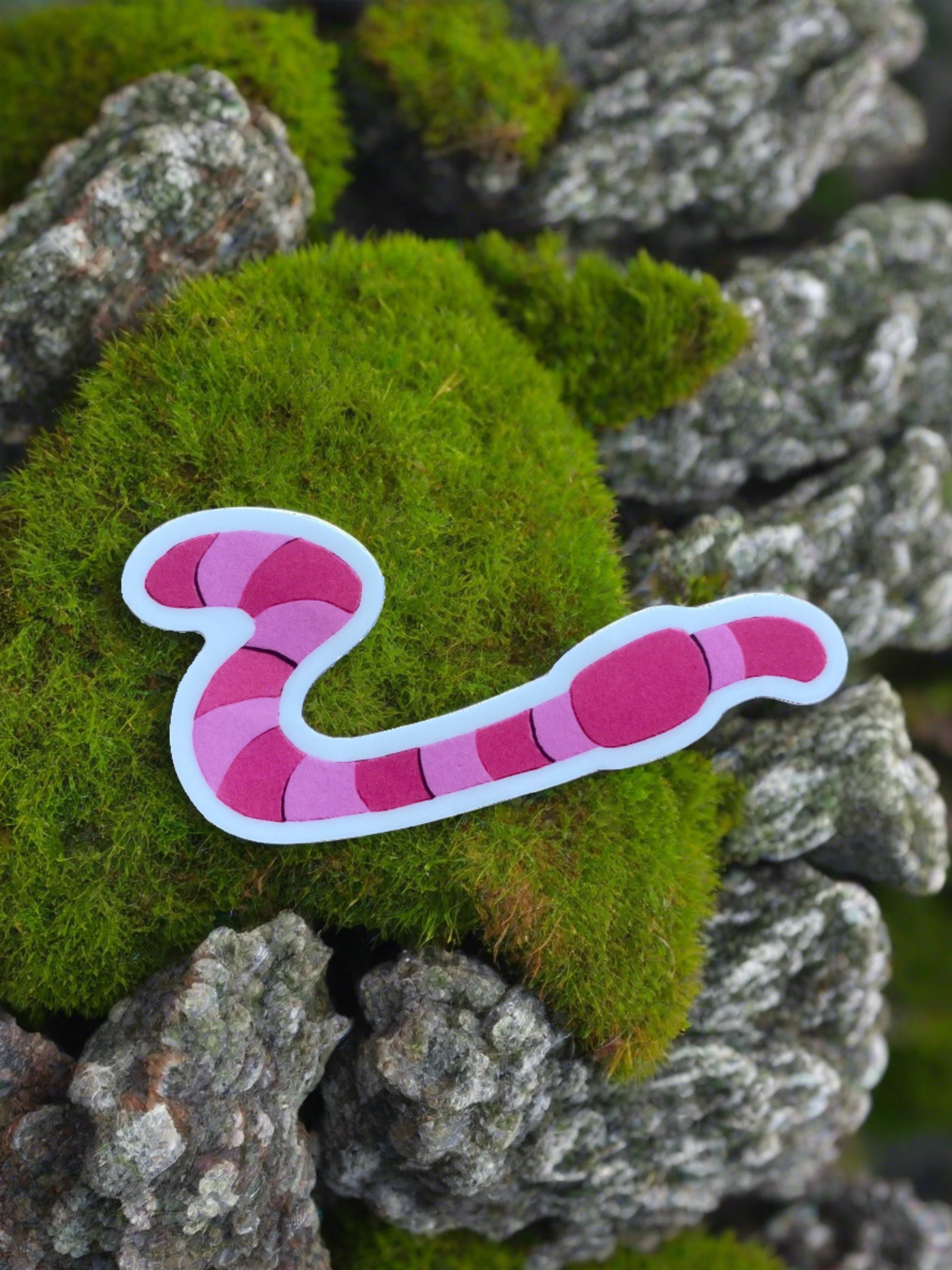 Sticker- Worm – HannahGrimesMarketplace