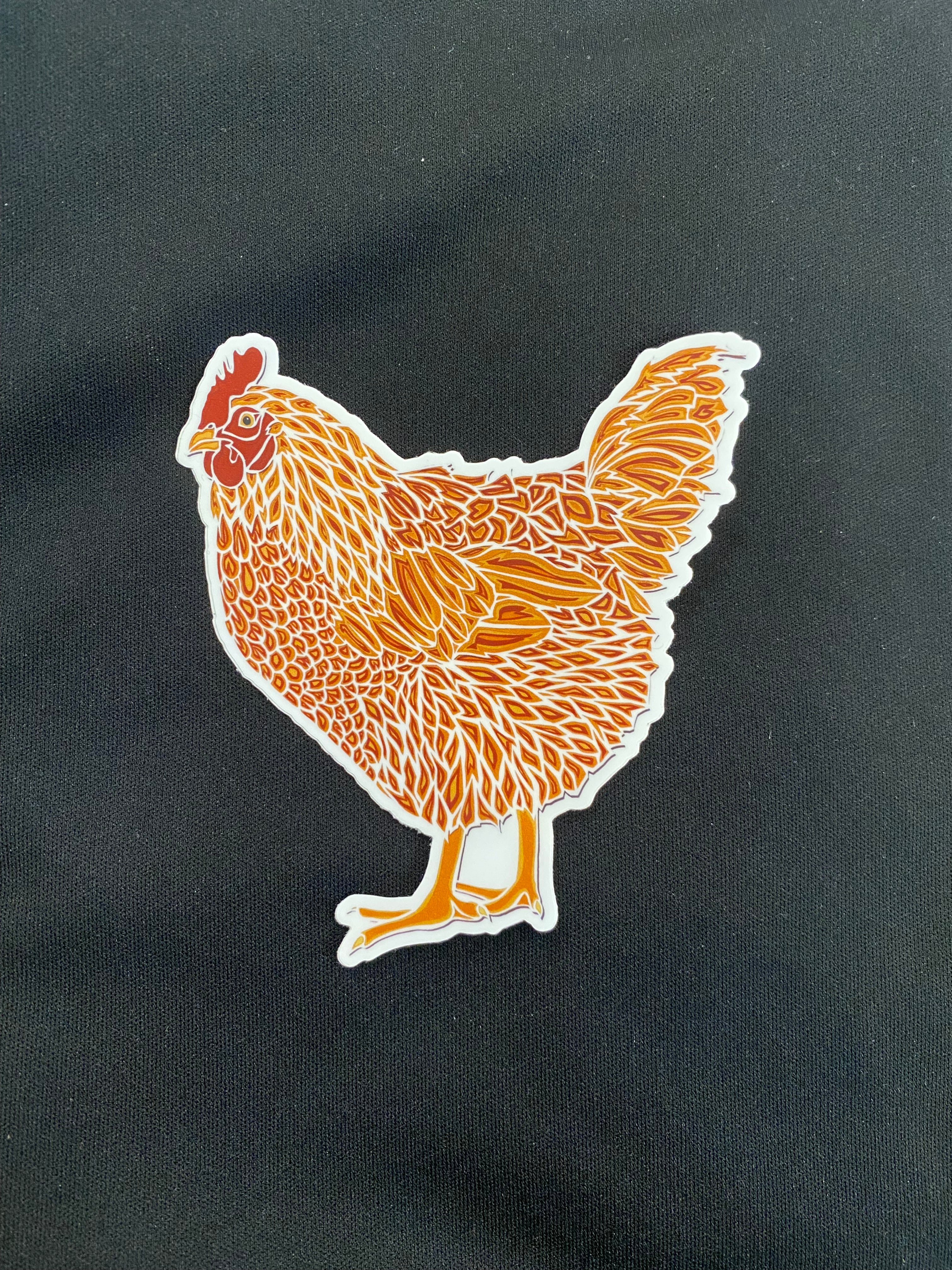 Sticker- Chicken – HannahGrimesMarketplace