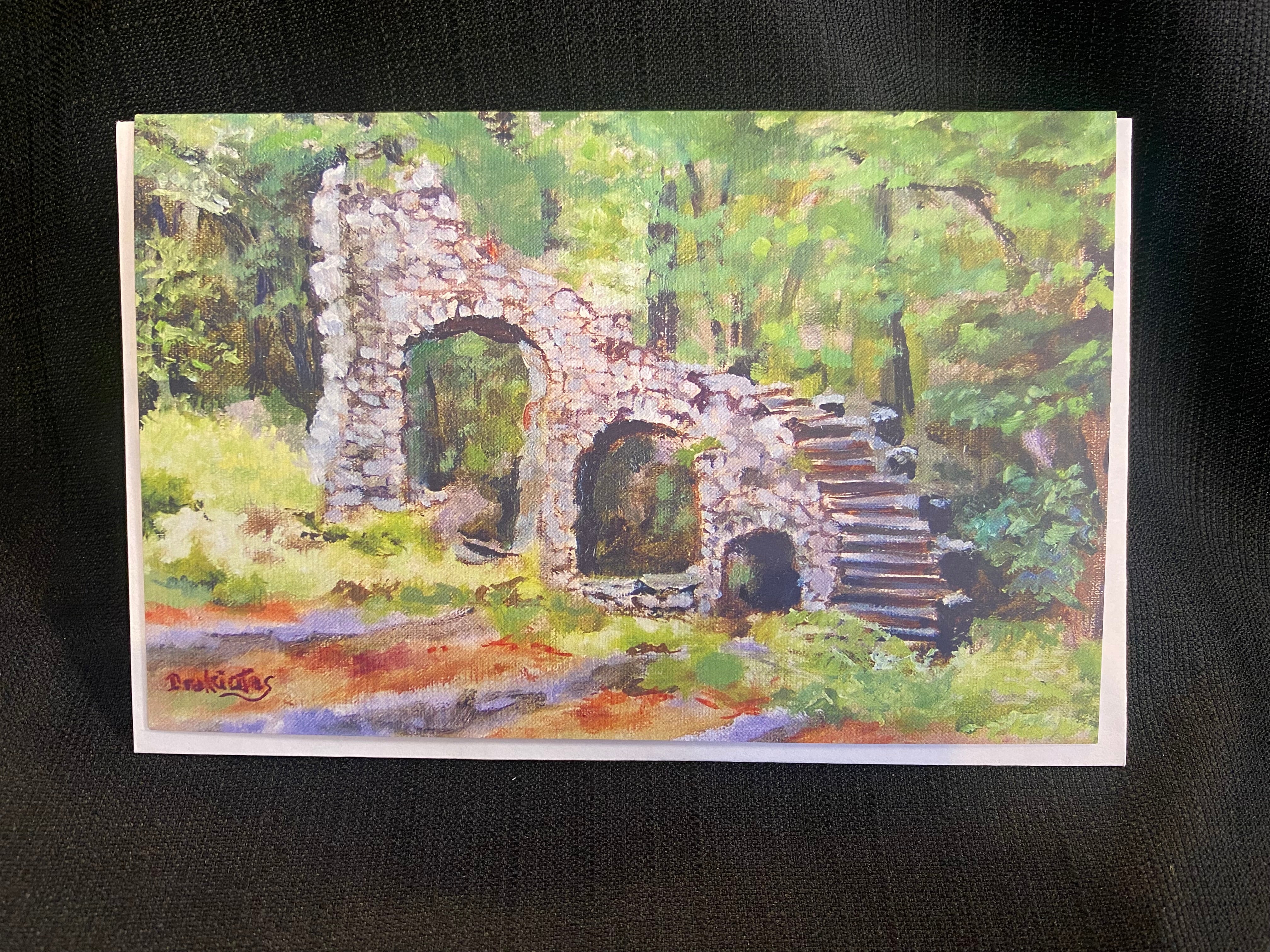 Card- Castle Stairs In Summer-large – HannahGrimesMarketplace